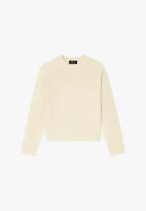 A.p.c. Short Crew Neck Sweater - Ecru