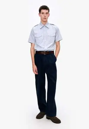 A.p.c. Miles Short-sleeve Shirt - Light Grey