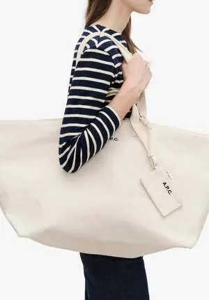 A.p.c. Le Drummer" Toile Tote Bag - Ecru