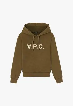 A.p.c. Standard Grand Vpc Hoodie - Khaki Green