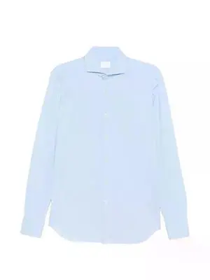 XACUS Spread-collar Long-sleeve Shirt - Blue