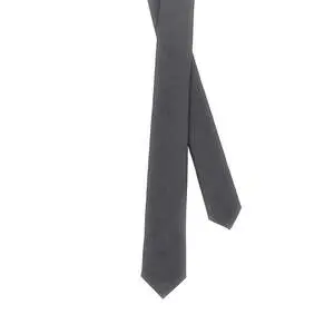 Emporio Armani Jacquard Silk Necktie - Grey