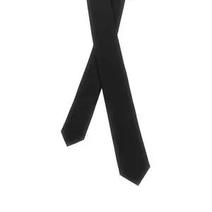 Emporio Armani Jacquard Silk Necktie - Black