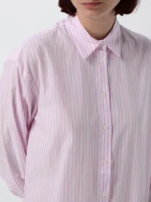 MC2 SAINT BARTH Striped Shirt Dress - Pink