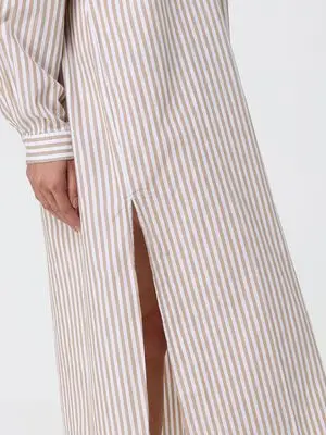 MC2 SAINT BARTH Striped Shirt Dress - Sky
