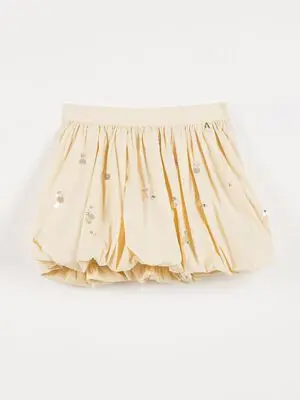 TWINSET Cotton Sequin Balloon Miniskirt