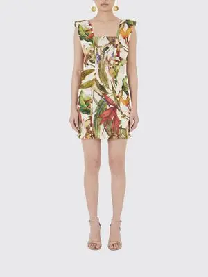 FARM RIO Farm Rio Tropical Print Linen-Blend Sheath Mini Dress