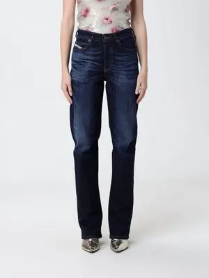 DIESEL® High Rise Straight Leg Jeans - Blue