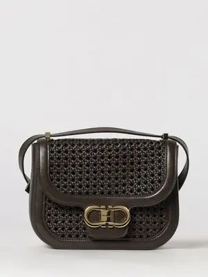 FERRAGAMO Gancini Mini Crossbody Bag - Dark