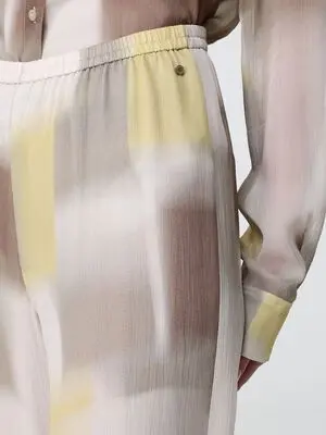 Armani Exchange Wide Leg Printed Trousers