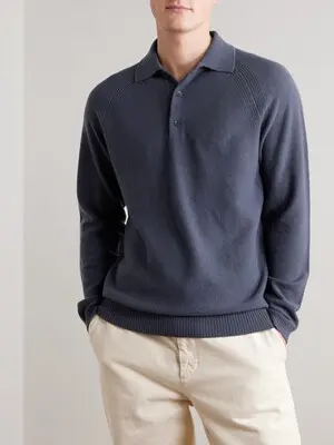 Mr P. Wool And Cashmere-blend Polo Shirt