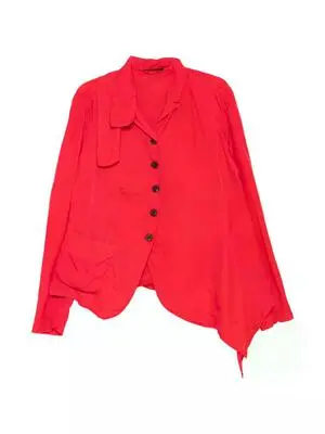 RUNDHOLZ Asymmetrical Hem Jacket - Red