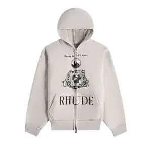 Rhude Full Zip Sweatshirts Hoodies For Women