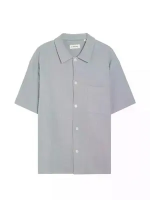 FRAME Textured Short-sleeve Shirt - Blue