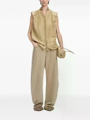 JNBY Dot-jacquard Sleeveless Shirt - Neutrals