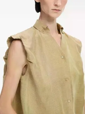JNBY Dot-jacquard Sleeveless Shirt