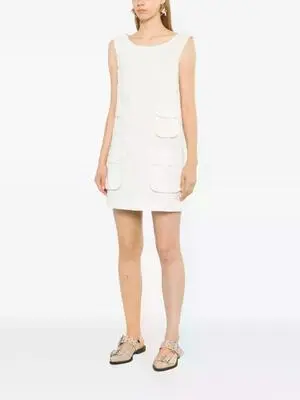 JNBY Floral Embroidered Sleeveless Dress - Neutrals