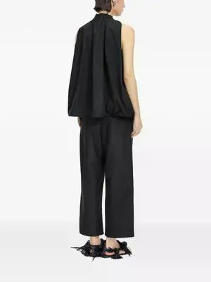 JNBY Poplin High Neck Blouse - Black
