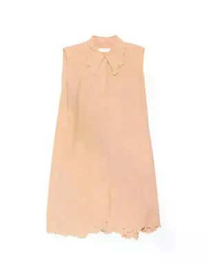 JNBY Scalloped Hem Shirt Dress - Neutrals