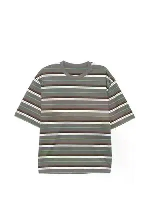 CROQUIS Striped-print T-shirt - Grey