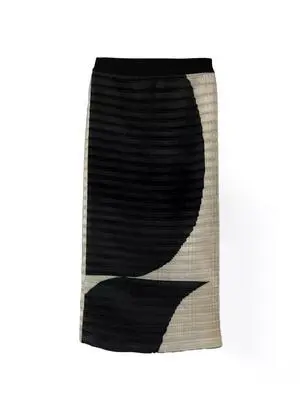 LESS Structured Midi Skirt - Black