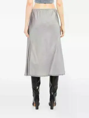 JNBY Lace-trimmed A-line Midi Skirt