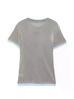 JNBY Velvet T-shirt With Contrast Trim