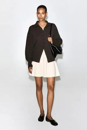 Cos Knitted Flared Mini Skirt