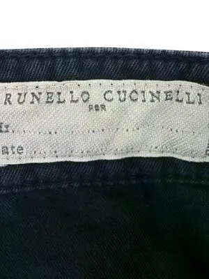Brunello Cucinelli Straight-leg Cotton Trousers - Blue