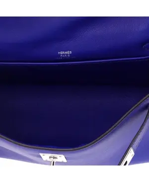 Hermès Kelly Pochette Swift - Blue
