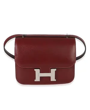 Hermès Constance 18 Leather Handbag - Red
