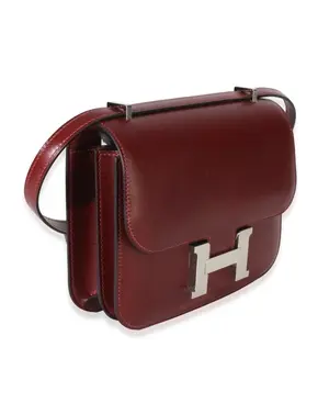 Hermès Constance 18 Leather Handbag - Red