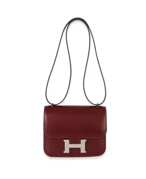 Hermès Constance 18 Leather Handbag - Red