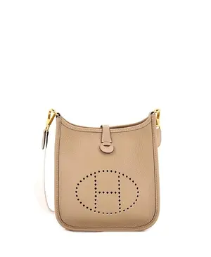 Hermès Tpm Long Strap Evelyne Bag Clemence - Neutral