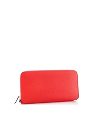 Hermès Long Azap Zip Around Wallet Silk'in Epsom - Red