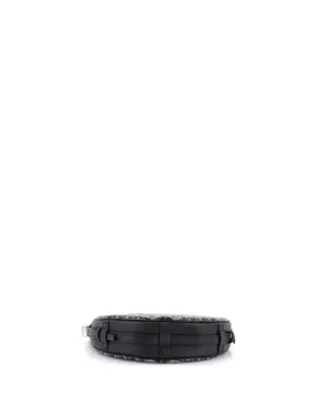 Goyard Hirondelle Shoulder Bag Coated Canvas And Leather - Black