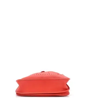 Hermès Evelyne Bag Gen Iii Clemence Leather Shoulder Bag - Orange