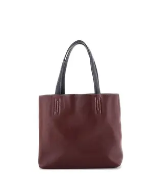 Solid Color Leather Tote Bags