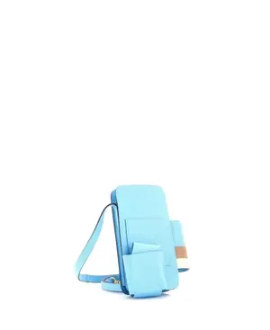 Hermès Hermesway Phone Case Crossbody Bag Epsom - Blue
