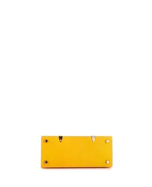 Goyard Mini Structured Saigon Top Handle Bag In Coated Canvas And Leather - Yellow