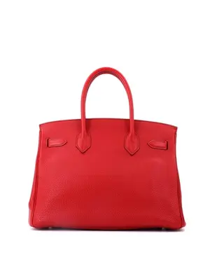 Hermès Birkin 30 Handbag Red Togo With Palladium Hardware