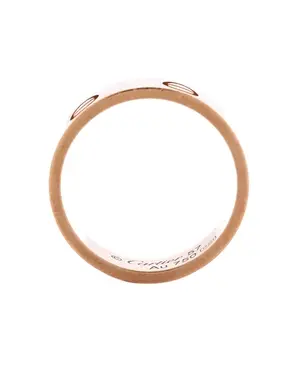 CARTIER Love Band Ring 18k Rose Gold