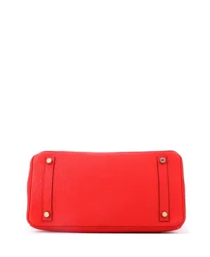 Hermès Birkin 30 Handbag Red Togo With Gold Hardware - Geranuim