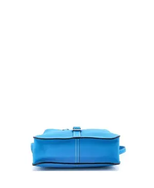 Hermès 31 Halzan Bag Clemence - Blue