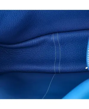 Hermès 31 Halzan Bag Clemence - Blue