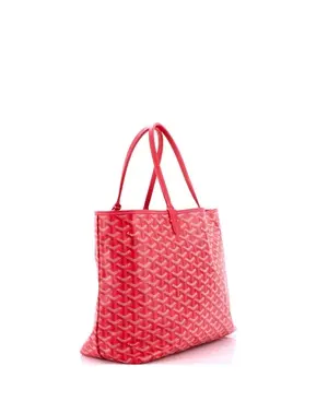 Goyard Pm Saint Louis Reversible Tote Coated Canvas And Printed Canvas - Red