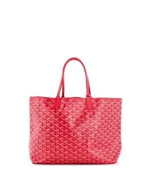 Goyard Pm Saint Louis Reversible Tote Coated Canvas And Printed Canvas - Red
