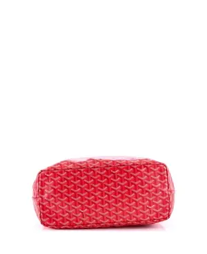 Goyard Pm Saint Louis Reversible Tote Coated Canvas And Printed Canvas - Red