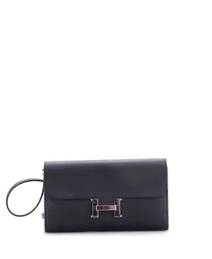 Hermès Constance To Go Wallet Epsom - Black