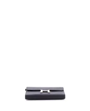 Hermès Constance To Go Wallet Epsom - Black